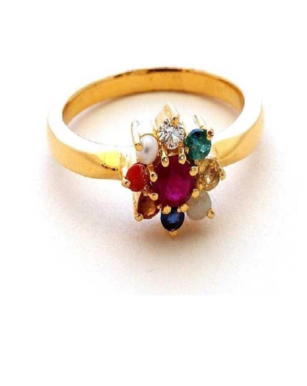 CEYLONMINE COPPER PLATED NAVRATAN RING - JioMart
