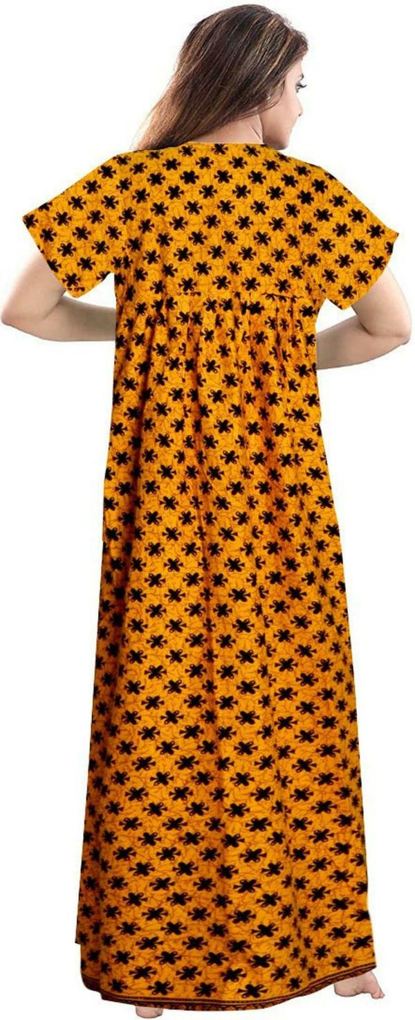 Mudrika Women Yellow and Red Printed Pure Cotton Pack of 2 Nighty - JioMart