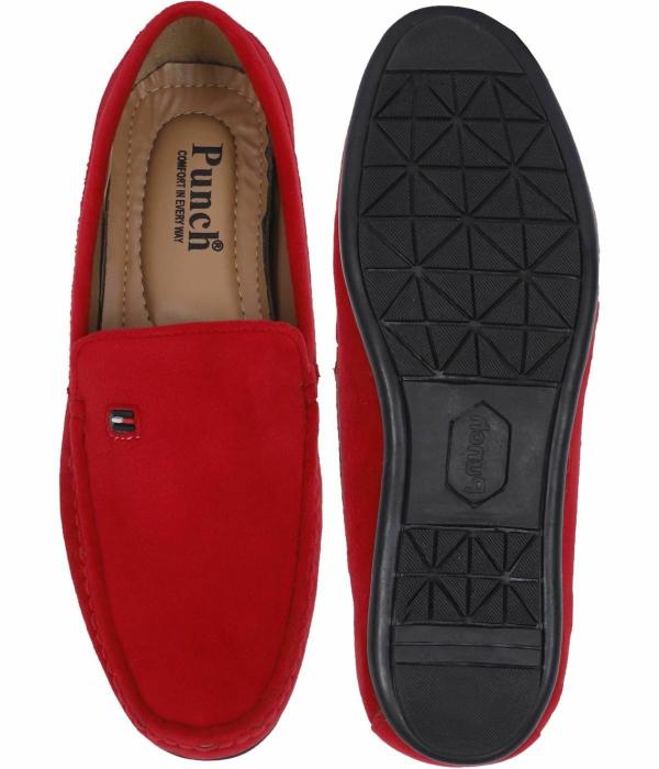 Punch Red Loafers for Men - JioMart