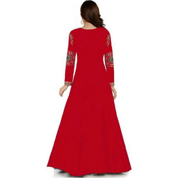 Dealfab Women's tappeta satin embrodery Work semi stitch gown (fulzadi ...
