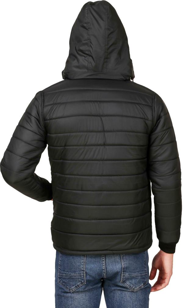 Christy World Men Black Quilted Jacket - JioMart