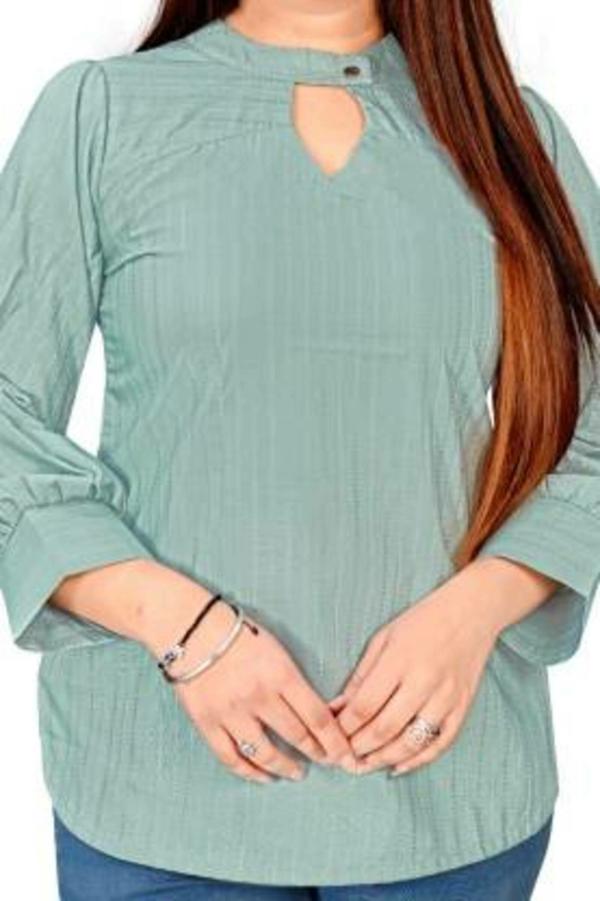 JAYU FAB Party Solid Women Grey Top - JioMart