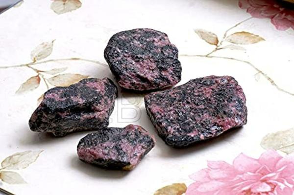 REBUY Natural Crystal Rhodonite Raw Rough Stone - JioMart