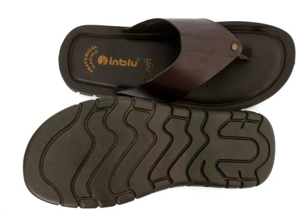 INBLU WE CARE FOR YOUR FEET Men Brown Flip Flops (7) - JioMart