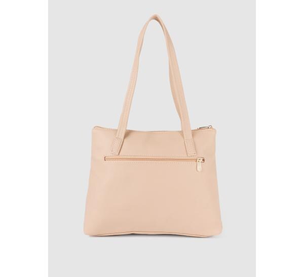 Baggit Women Beige Synthetic Structured Shoulder Bag - M - JioMart