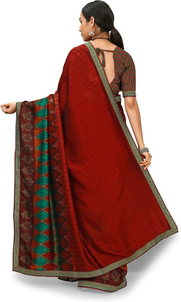 Women Multicolor Chiffon Single Saree - JioMart