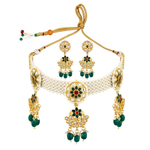Mansiyaorange Original Look Golden Long Rani Haar Set For Women - JioMart