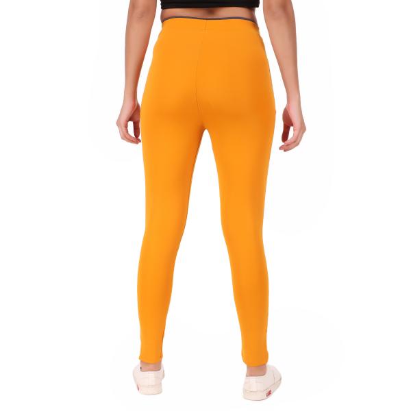 Chiku Cherry solid women 4way Yellow color Trackpants - JioMart