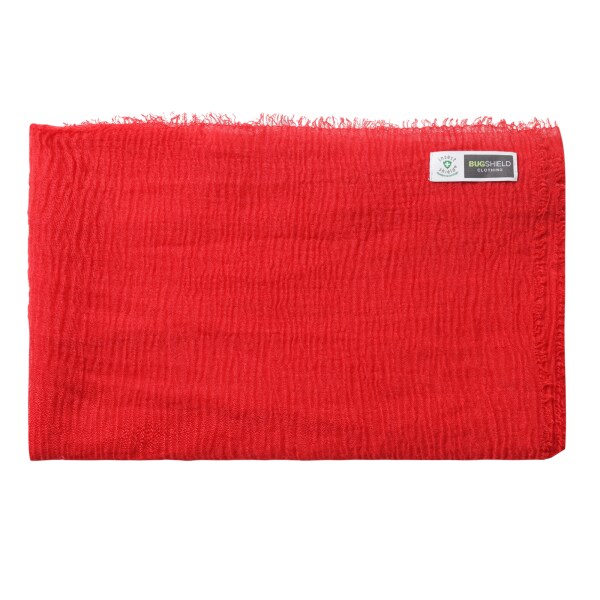 Bugshield clothing Women Mosquito Repellent Wrap Cotton in RED with ...