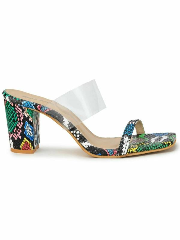 Retro Walk Women Multicolor Heels - JioMart