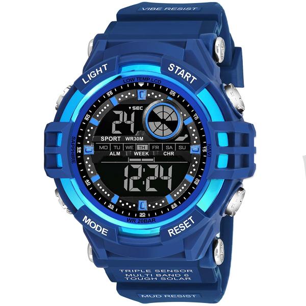Shocknshop Digital Blue Dial Watch for Men and Boys - JioMart