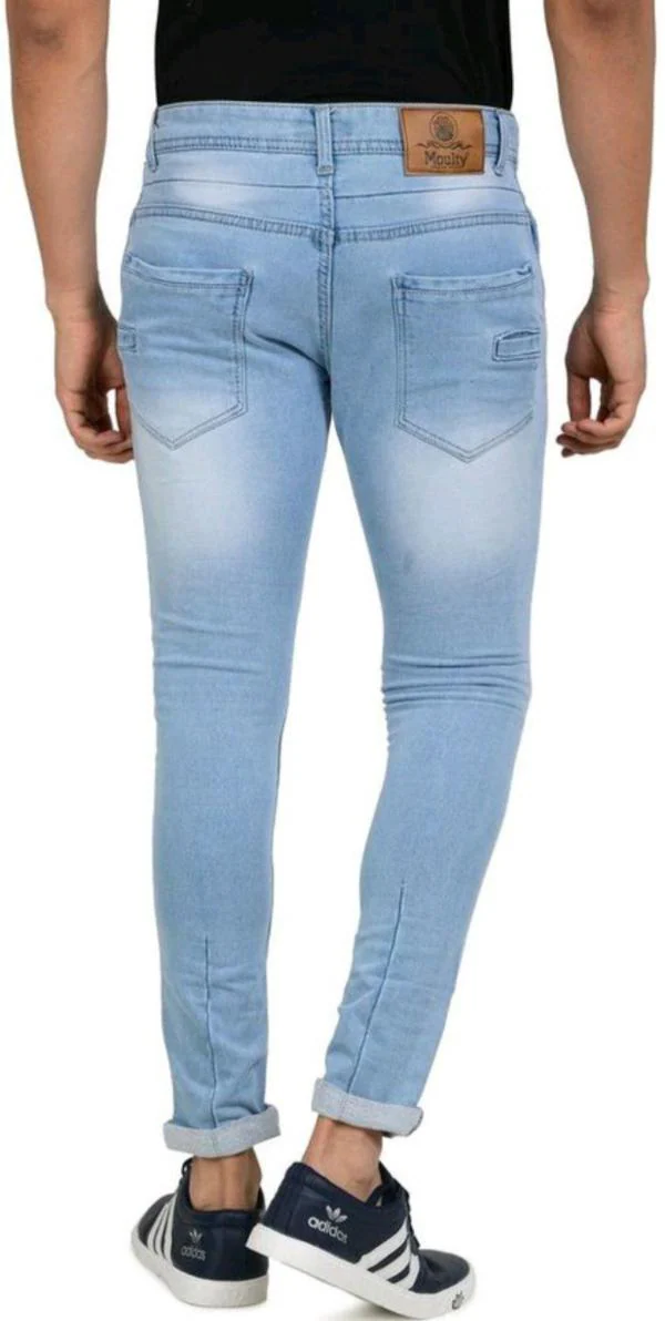 Moulty Men Blue Denim Regular Jeans Size 30 - JioMart