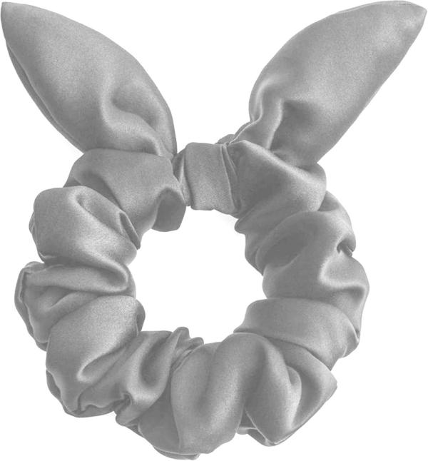 IBDA Black Bunny Silk Scrunchie Adjustable Size - JioMart
