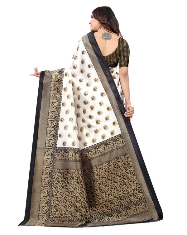 Pisara Green Chiffon Siroski work lace border Saree - JioMart