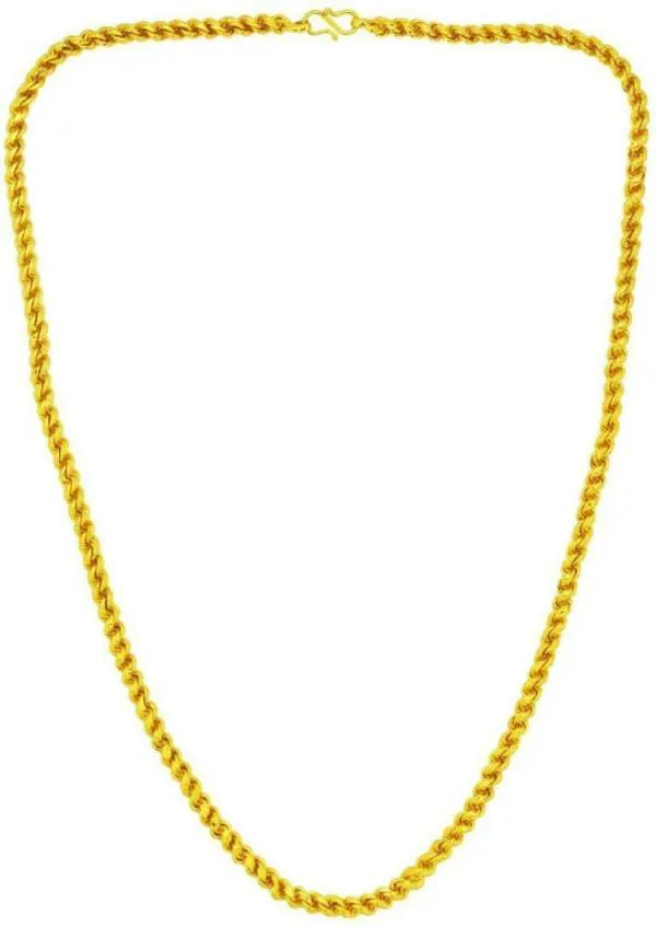 Memoir Gold Plated Brass Chain Men and Women - JioMart