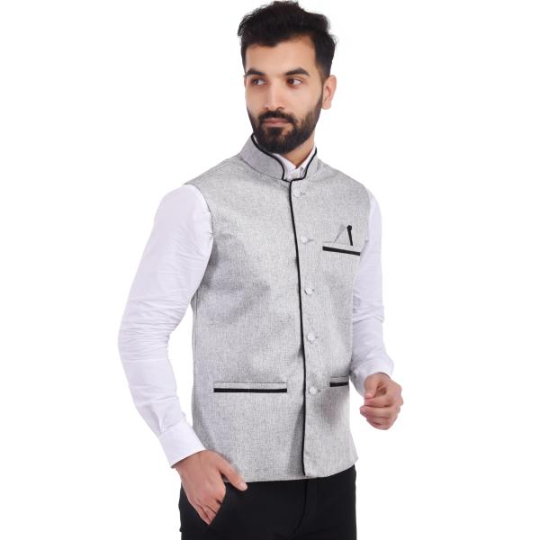 BizzEie Men's Grey jute jackets - JioMart