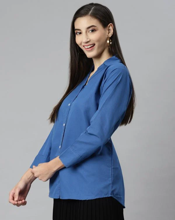 Aarika Women's Blue Color Shirt - JioMart