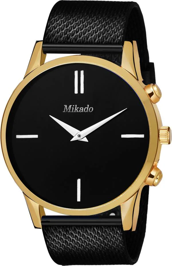 Mikado Analog Black Watch For Men - JioMart