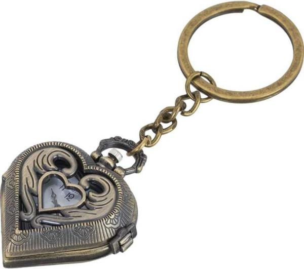 GT Gala Time Sb Fashion Point Brown Metal Heart Design Pocket Watch ...