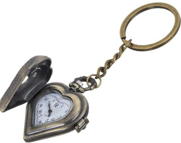 GT Gala Time Sb Fashion Point Brown Metal Heart Design Pocket Watch ...