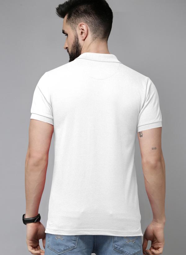 MEN'S POLO T-SHIRT-(PPT-001)WHITE-XL - JioMart