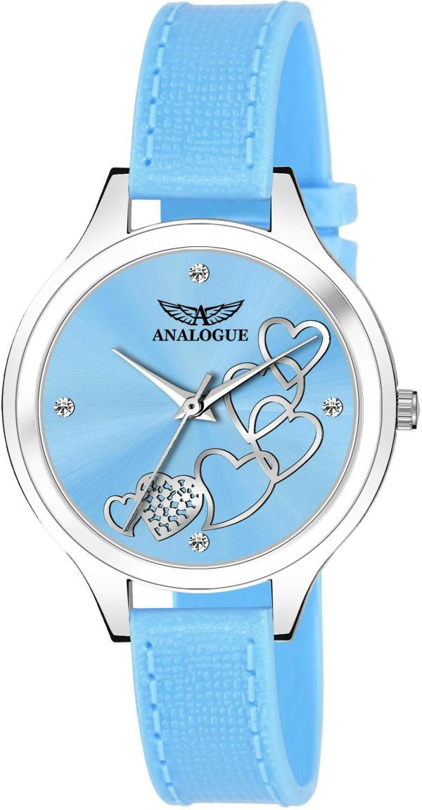 Analogue Analog Blue Dial Blue Strap Watch For Girls (Anlg-512-Blue-Blu ...