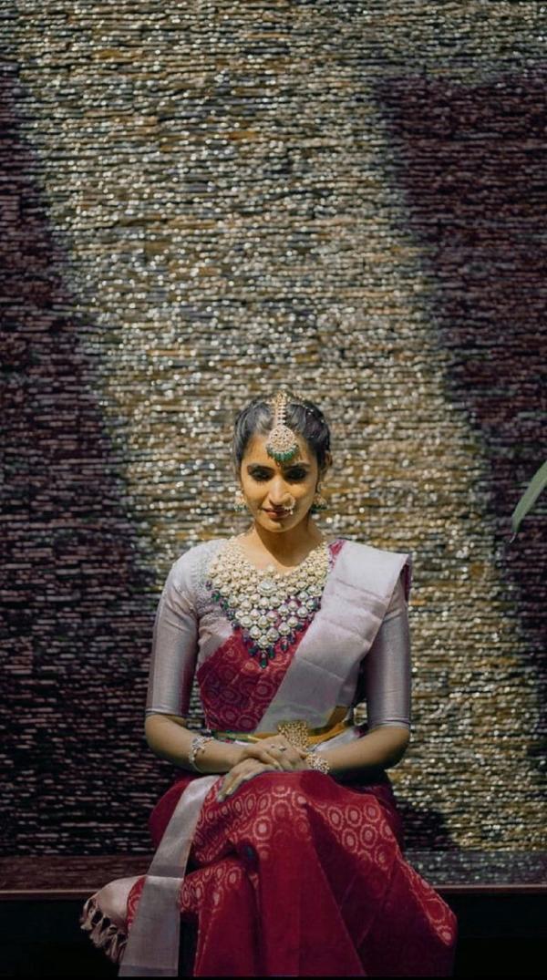 PANETAR Fancy Wedding Jacquard Saree For Bridal - JioMart