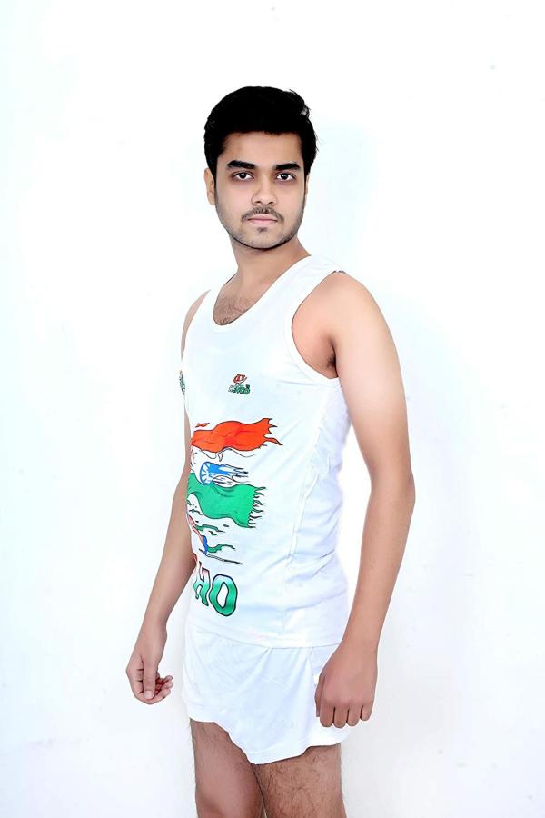 Henco White Unisex Sublimation Athletic Sando & Shorts - JioMart