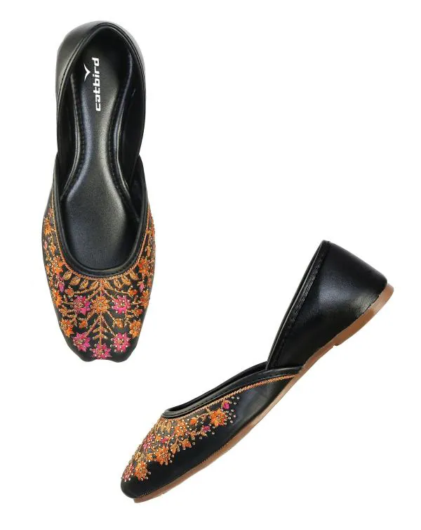 CATBIRD Women's and Girl's Ethnic Jutti Traditional Mojari For Women ...