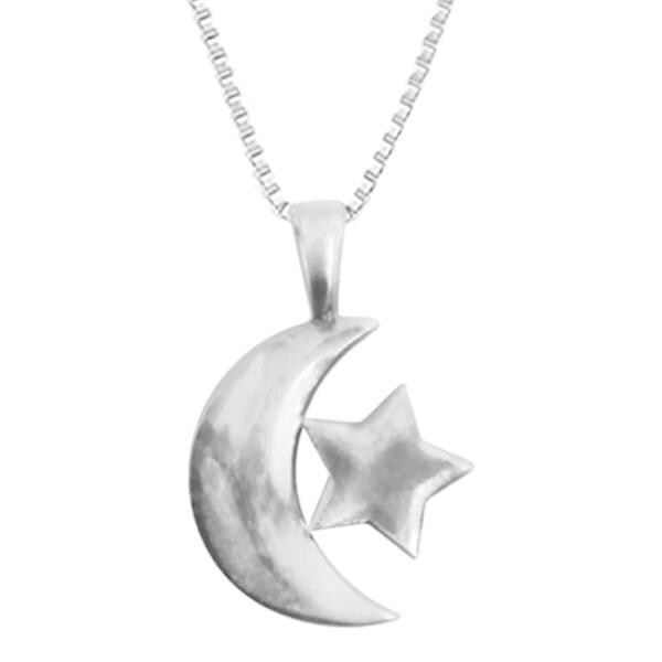 Giva Oxidised Silver Star Moon Pendant With Box Chain For Women - JioMart