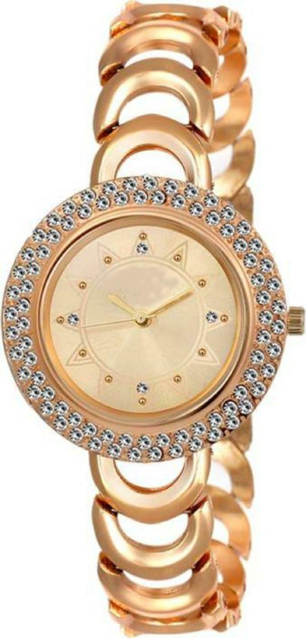HRV Rose Gold Dial Rose Gold Strap Analog Watch For Women - JioMart