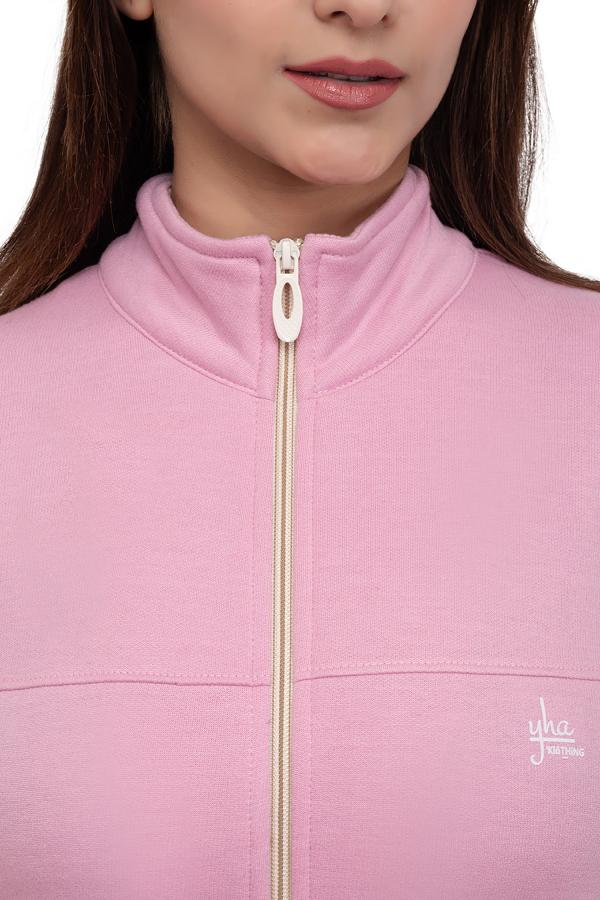 YHA Women Regular Fit Pastel Pink Track Suit - JioMart