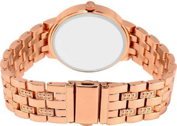 HRV Rose Gold Dial Rose Gold Strap Analog Watch For Women - JioMart
