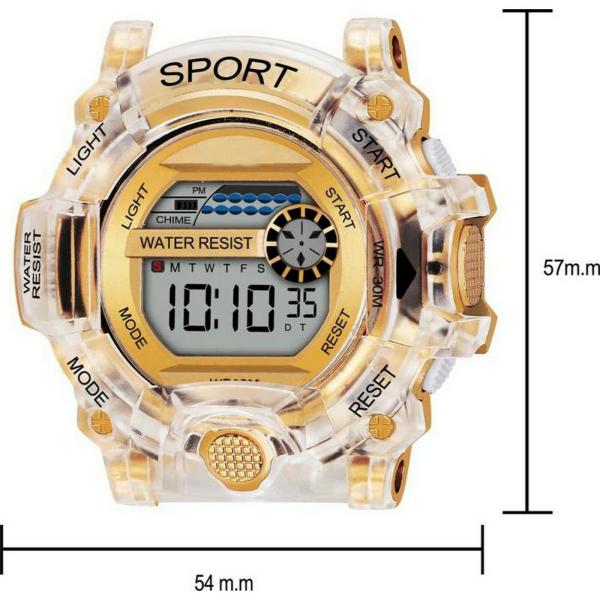 DAINTY Chronograph Digital Watch Collection Digital Multicolor Dial ...