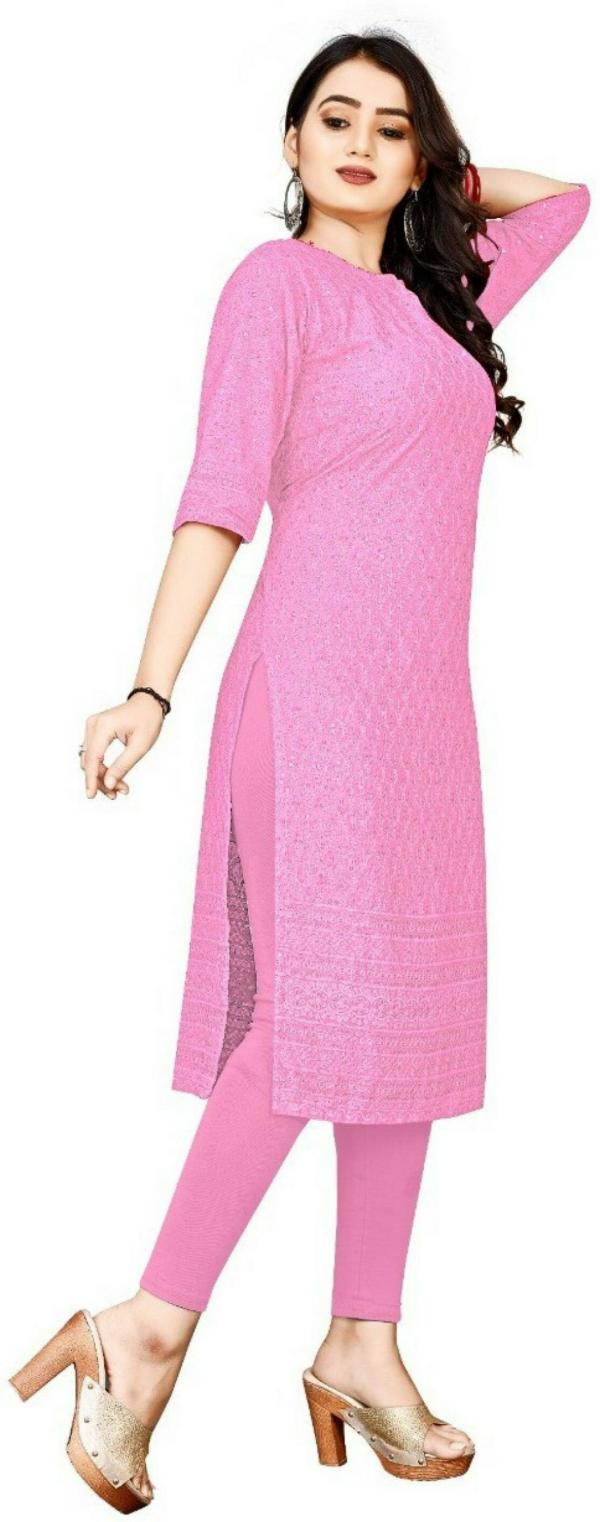 Jayu Fab Women Pink Embroidered - JioMart