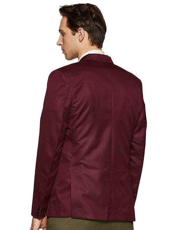 Luxrio Men Maroon Cotton Blazer - JioMart