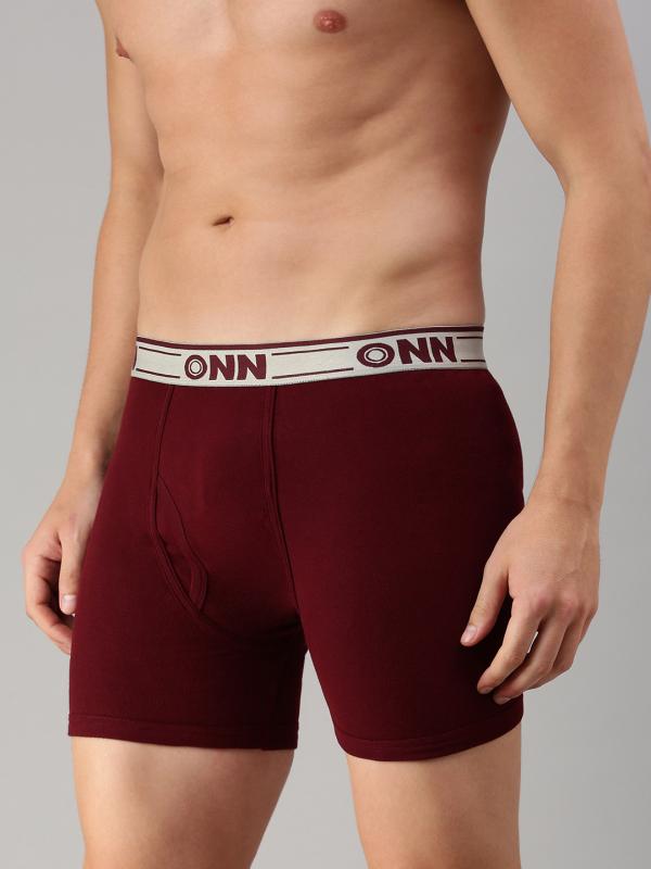 ONN Men Pack of 3 Airforce Blue Blue Solid Basic Trunk - JioMart