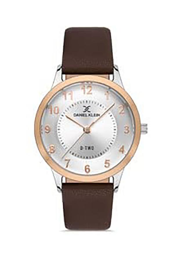 Daniel Klein Analog Silver Dial Brown Strap Watch for Women (DK.1.13305-3) - JioMart