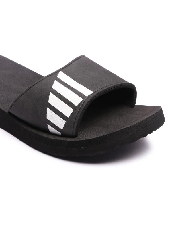 Appitite Black Comfortable EVA Sliders for Men - JioMart