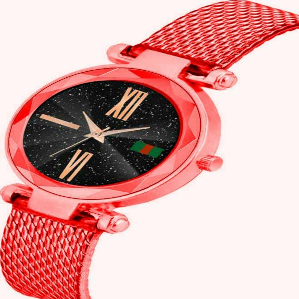 Bolun Analog Red Dial Red Strap Watch For Women - JioMart