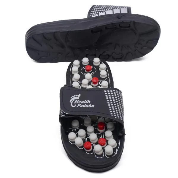 Foot Trends Spring Acupressure and Magnetic Therapy Paduka Slippers for ...
