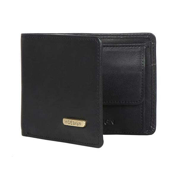 Hidesign Men Black Leather Wallet - JioMart