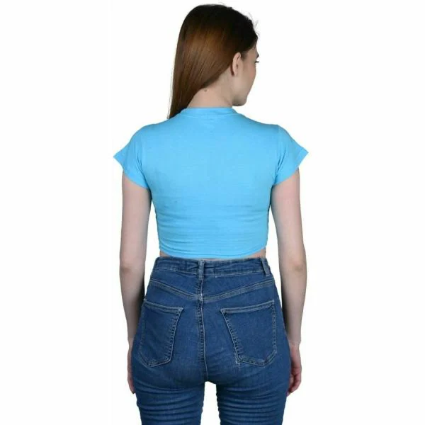 Tik Tok WEARS Casual Solid Women Blue Top () - JioMart