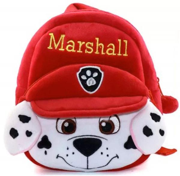 Heaven Decor Marshall Soft Velvet Kids School Bag Nursury Class To 5 ...