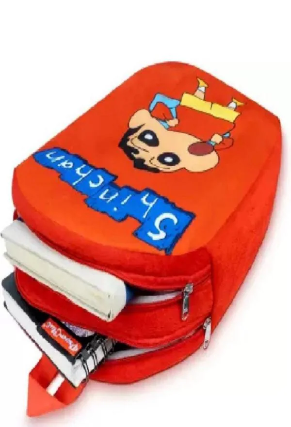 Heaven Decor shinchan3D Velvet Soft Plus Kids School Bag Nursury class ...
