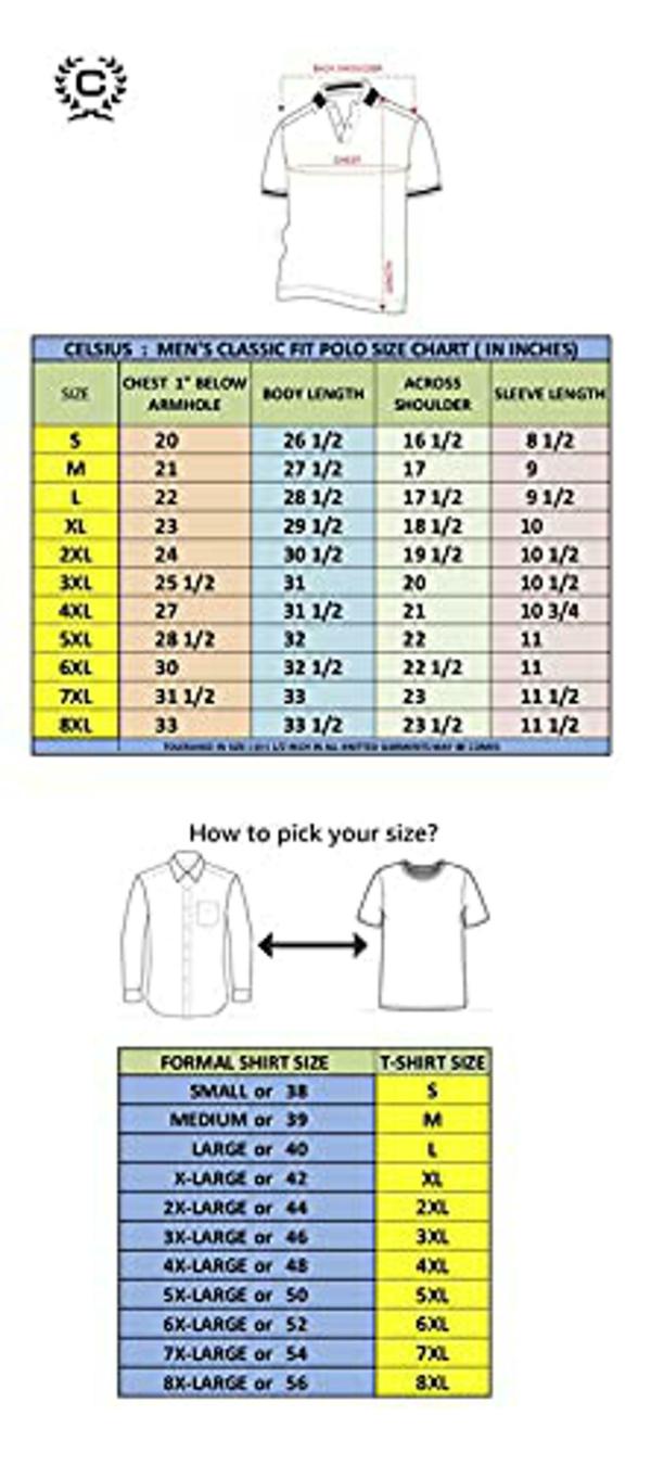 Celsius Men's Half Sleeve Solid Regular fit Pique Polo with Pocket ...
