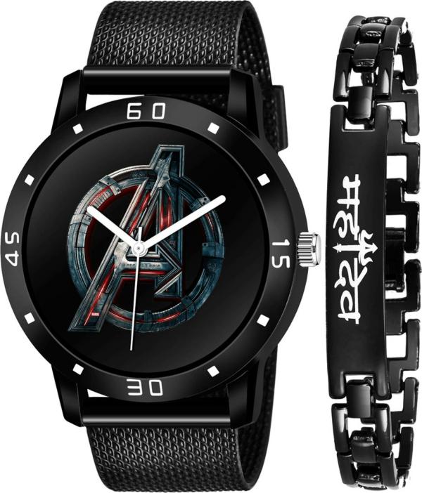 HENCY AV+033 Av+033 All Time Hit Av Dial With Mahadev Bracelet Combo For Men And Boys (Pack of 2 ...