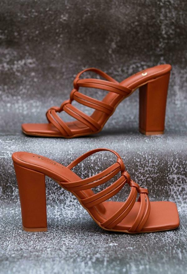 Brauch Brown heels for Women - JioMart