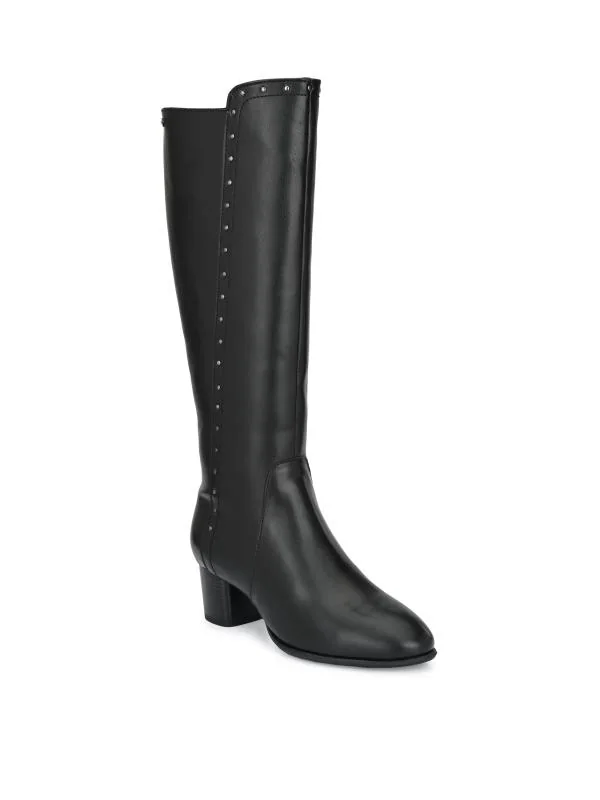 Delize Womens Black Knee Boots - JioMart