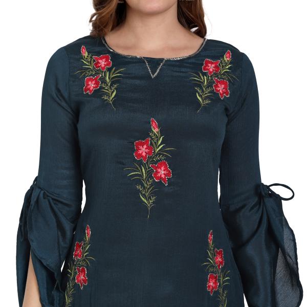 18 Attitude Full Length Ethnic One piece PEACOCK BLUE (XXXL) - JioMart